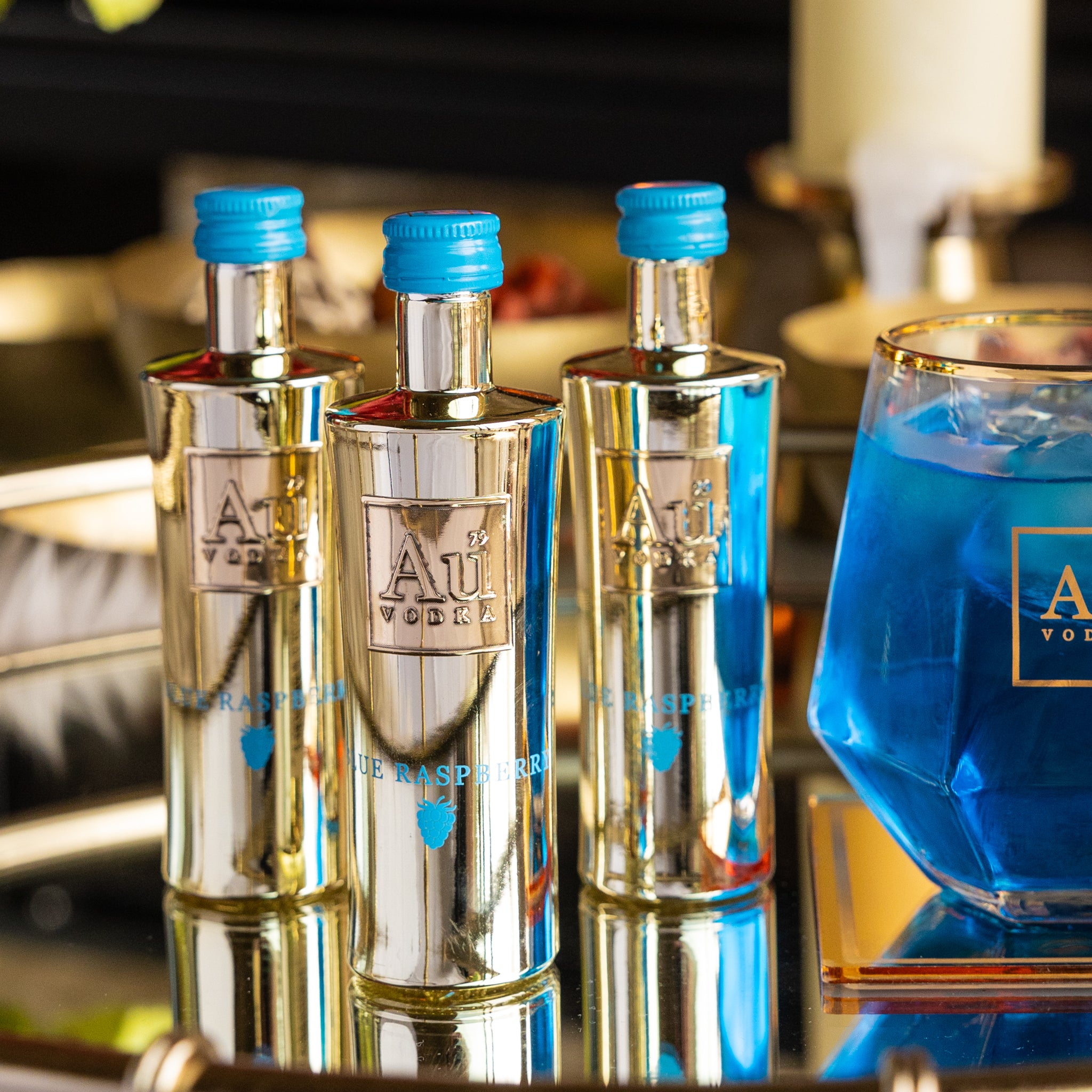 Au Vodka Blue Raspberry Miniature – Au Vodka Europe